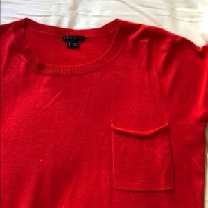 Theory | Sweaters | Theory Pocket Wool Sweater In Red | Poshmark